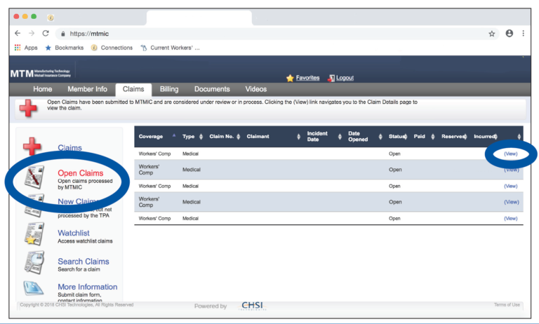 Claims Documents Upload – MTMIC